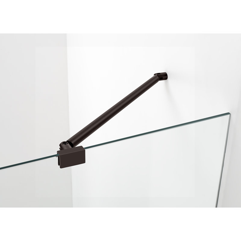 Aston Aquadica Frameless 30" x 72" Square Hinged Shower Enclosure | Wayfair